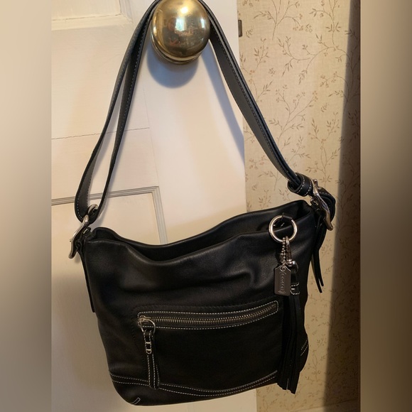 Coach | Bags | Coach Black Leather Pocketbook | Poshmark